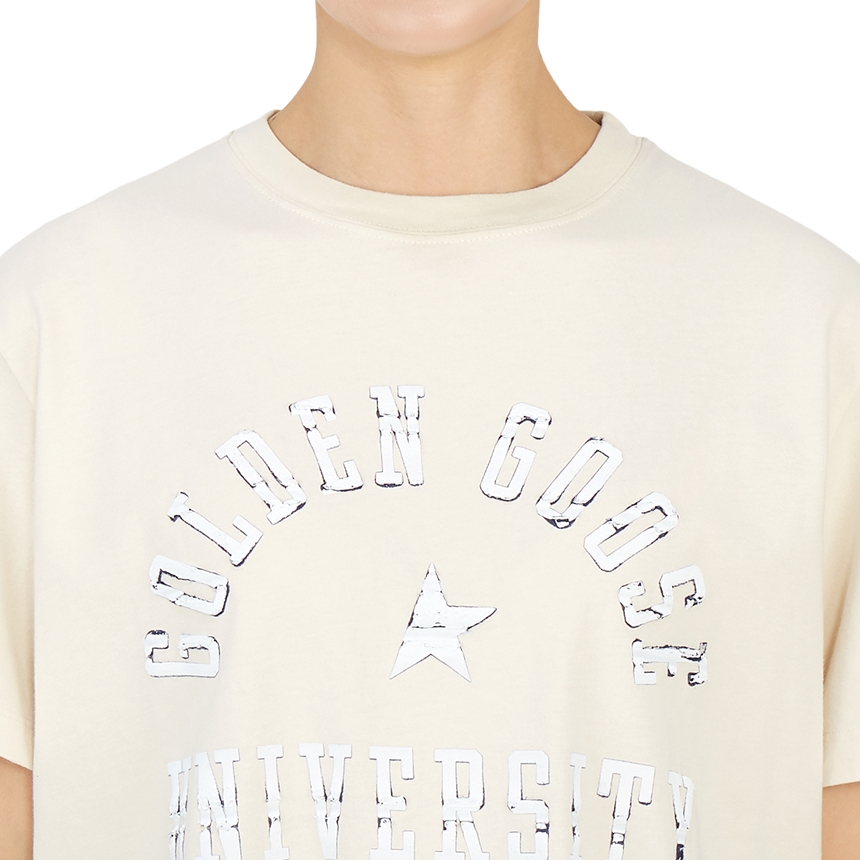 [골든구스] 로고 GWP00999 P000303 10827 여자 반팔티셔츠_GOLDEN GOOSE