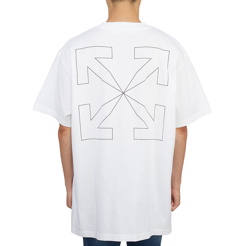 오프화이트 남성 반팔티셔츠 OMAA038C 99JER008 0110_OFF-WHITE